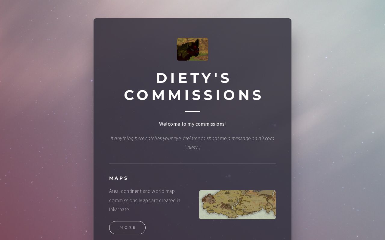Diety's Commissions